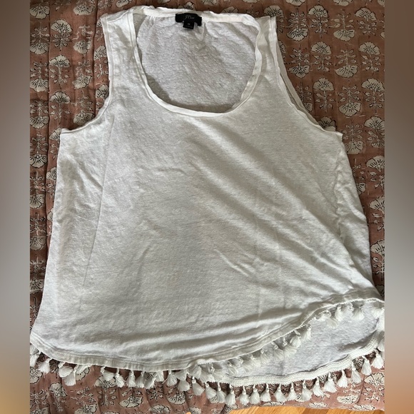 J. Crew | Tops | J Crew Linen Tank | Poshmark